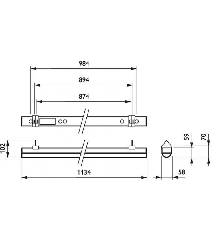 PHILIPS Coreline Batten BN120C LED38S / 830 PSU L1200