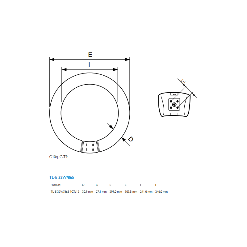 Philips MASTER TL-E Circular Super 80 32W/865 1CT