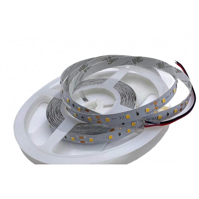 Ruban LED 12V 60led/m Blanc chaud 3000K 1260 lumens/m IP33 5 mètres